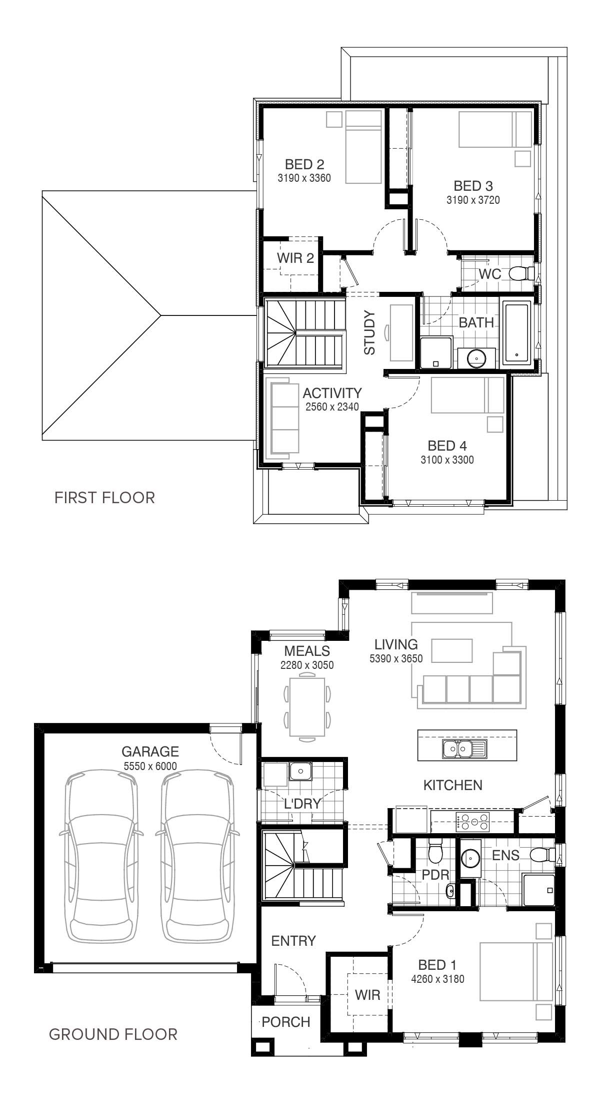 Owen 202 House Plans & Designs - Knockdown Rebuild - iBuildNew