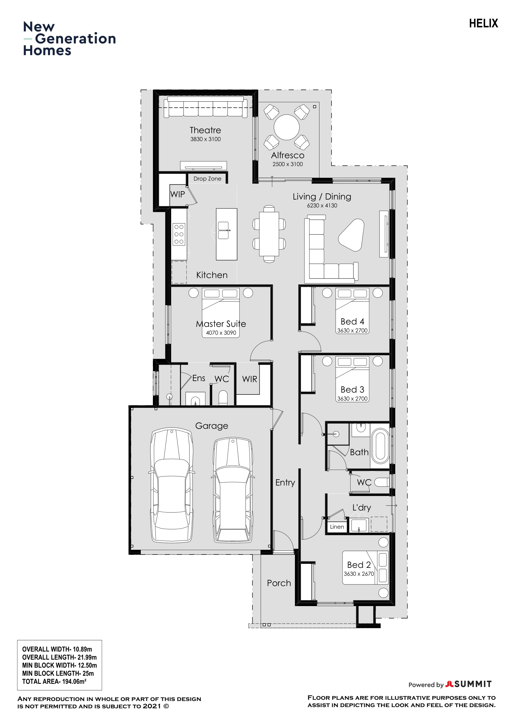 Helix by New Generation Homes - 832 Laneway - Whitby, WA - iBuildNew