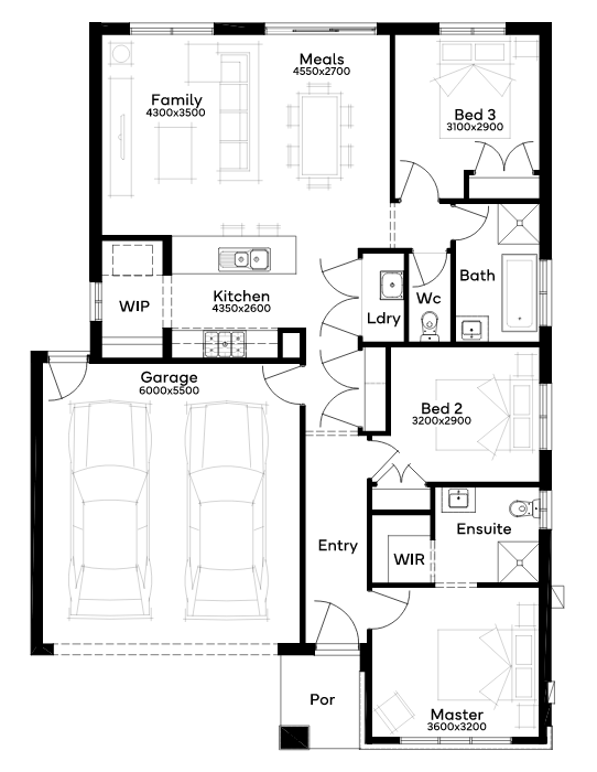 Royston 16 by Simonds Homes, SA - from $265,400 - Floorplans, Facades ...